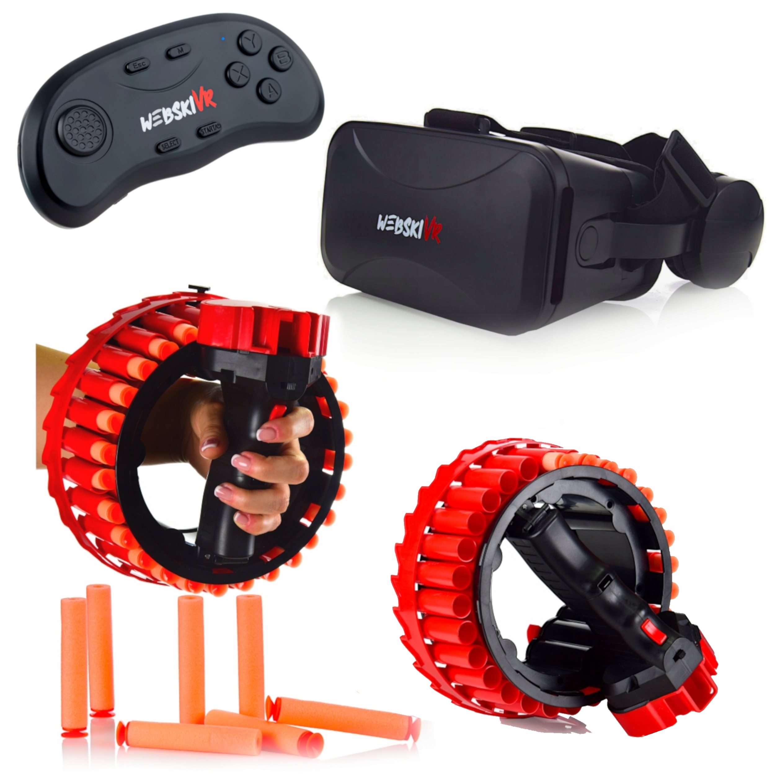 SZEMÜVEG VR 360 FOKOS+GAMEPAD+PISZTOLY AUTOMATA HABSZIVACS PUSKA za 35915.00HUF-ért - Allegro