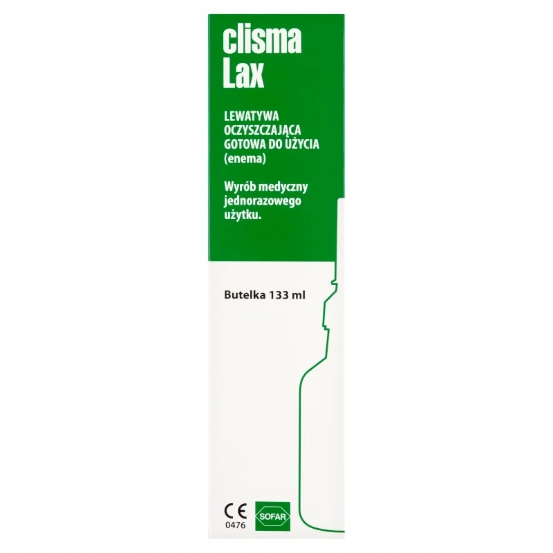 ZESTAW CLISMA LAX GOTOWA LEWATYWA JEDNORAZOWA BUTELKA 133 ML ...