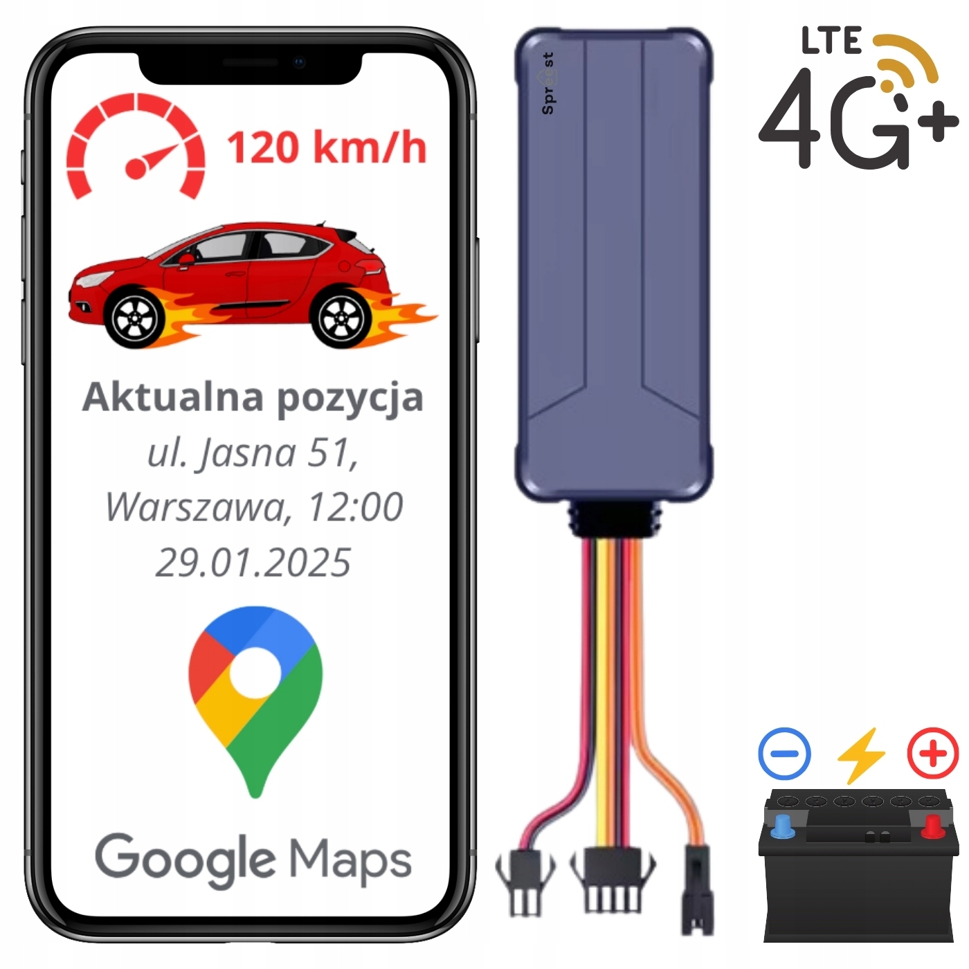 LOKALIZATOR GPS 4G MINI DO POJAZDÓW ROWERU AUTA MIKROFON BEZ ABONAMENTU SOS 5906168043109 za 212 ...