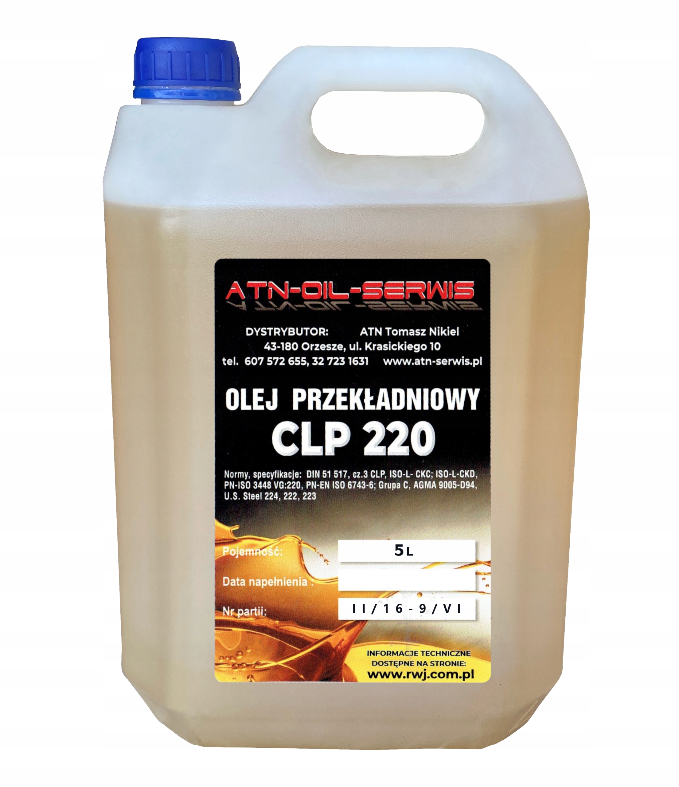 Olej przekładniowy SP/CLP 220 5L - TRANSOL 220 - VG220 - EP220 ...
