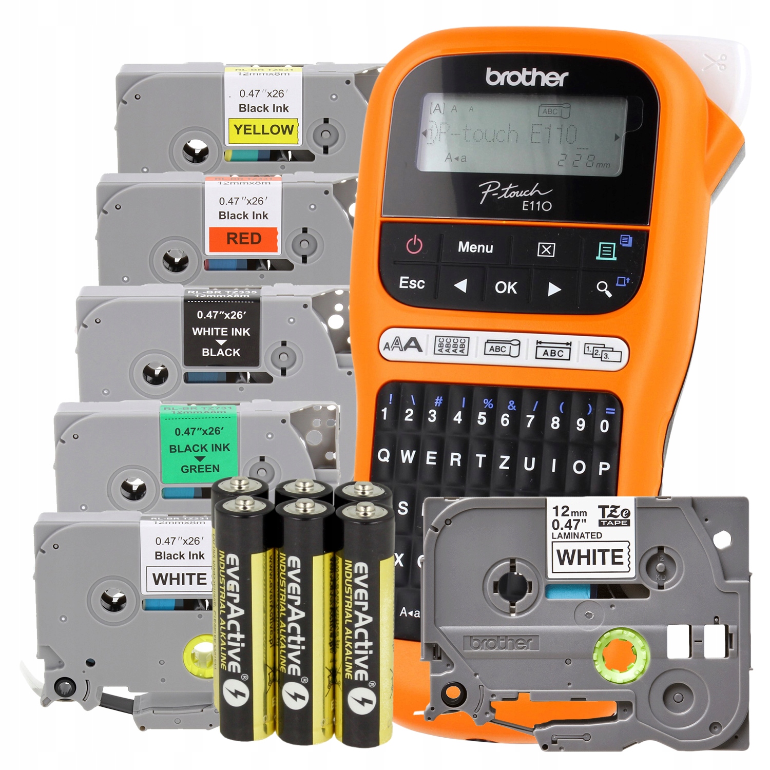 Drukarka etykiet Brother P-touch E110 20 mm/sek - Sklep, Opinie, Cena w ...