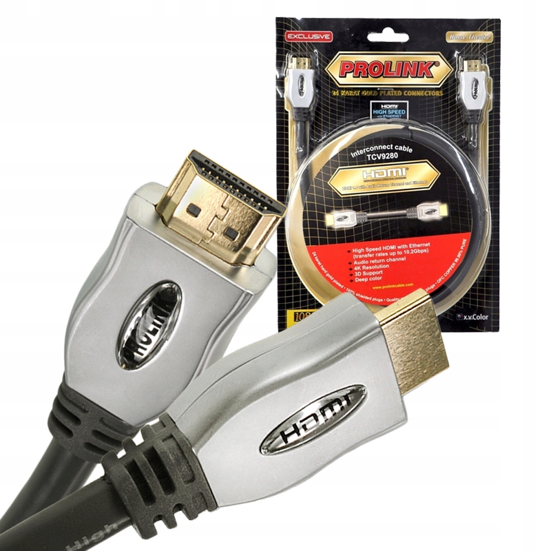 KABEL PRZEWÓD HDMI 2.0 4K 3D PROLINK EXCLUSIVE 5m - Sklep, Opinie, Cena ...