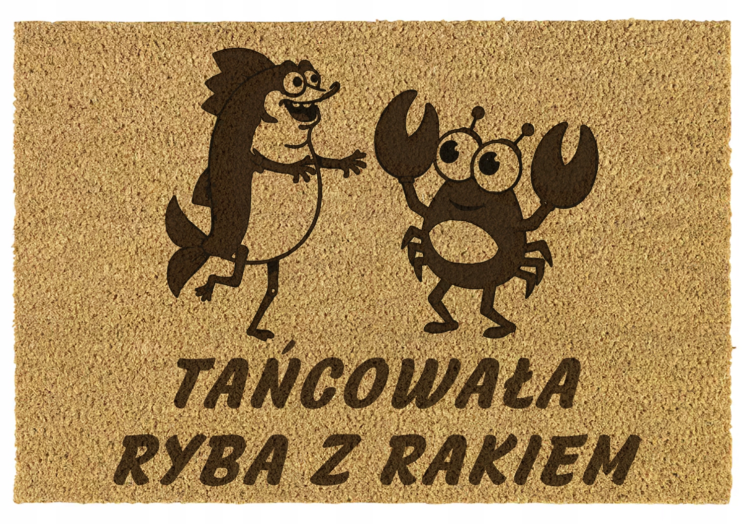 Tancovala ryba s rakem Viral TIKTOK Vnitřní stěrač pod dveře 40x60 ...