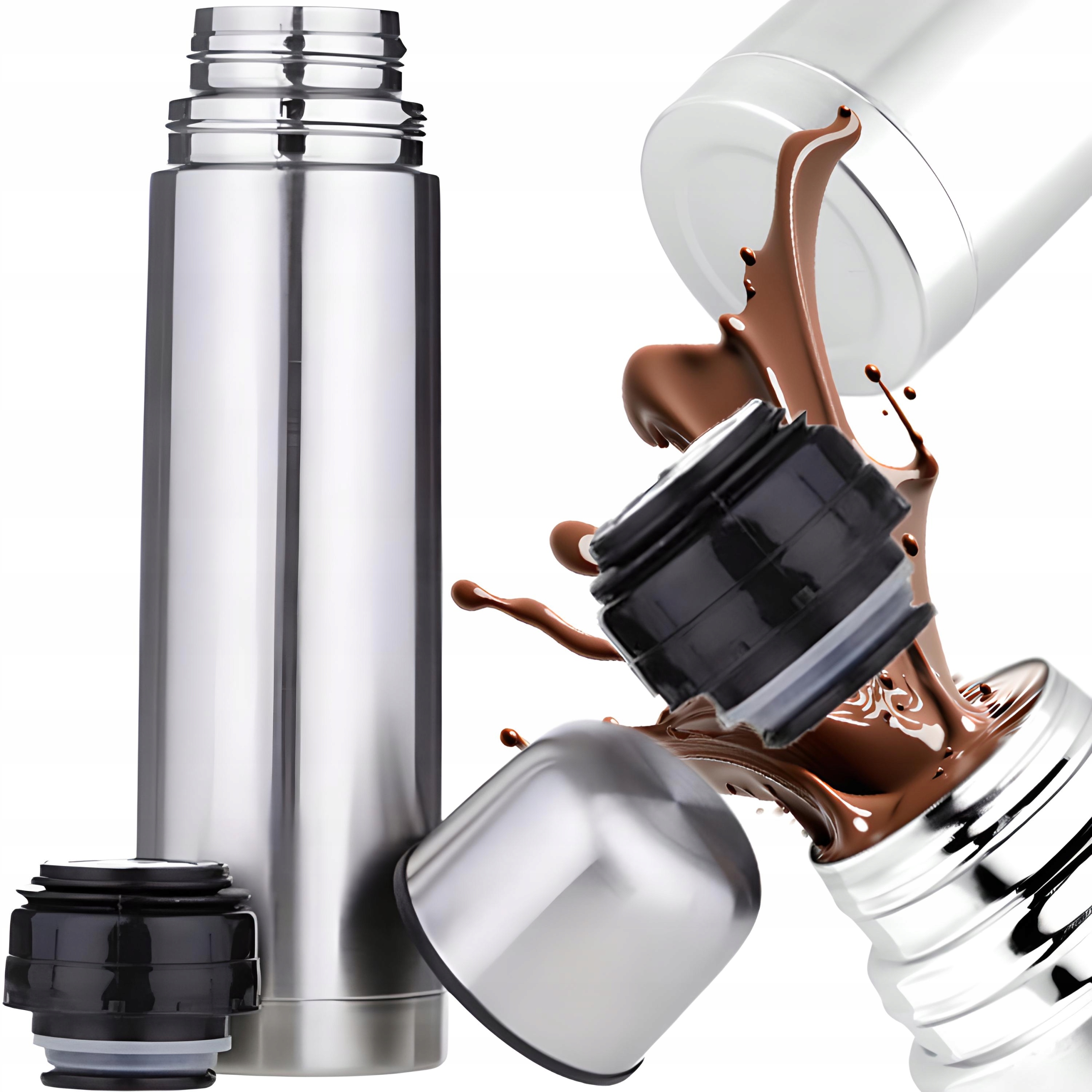 TERMOS STALOWY PRÓŻNIOWY 500ML 0,5L TERMICZNY KUBEK BIDON BUTELKA - 5904806163264 - 17331068706 ...