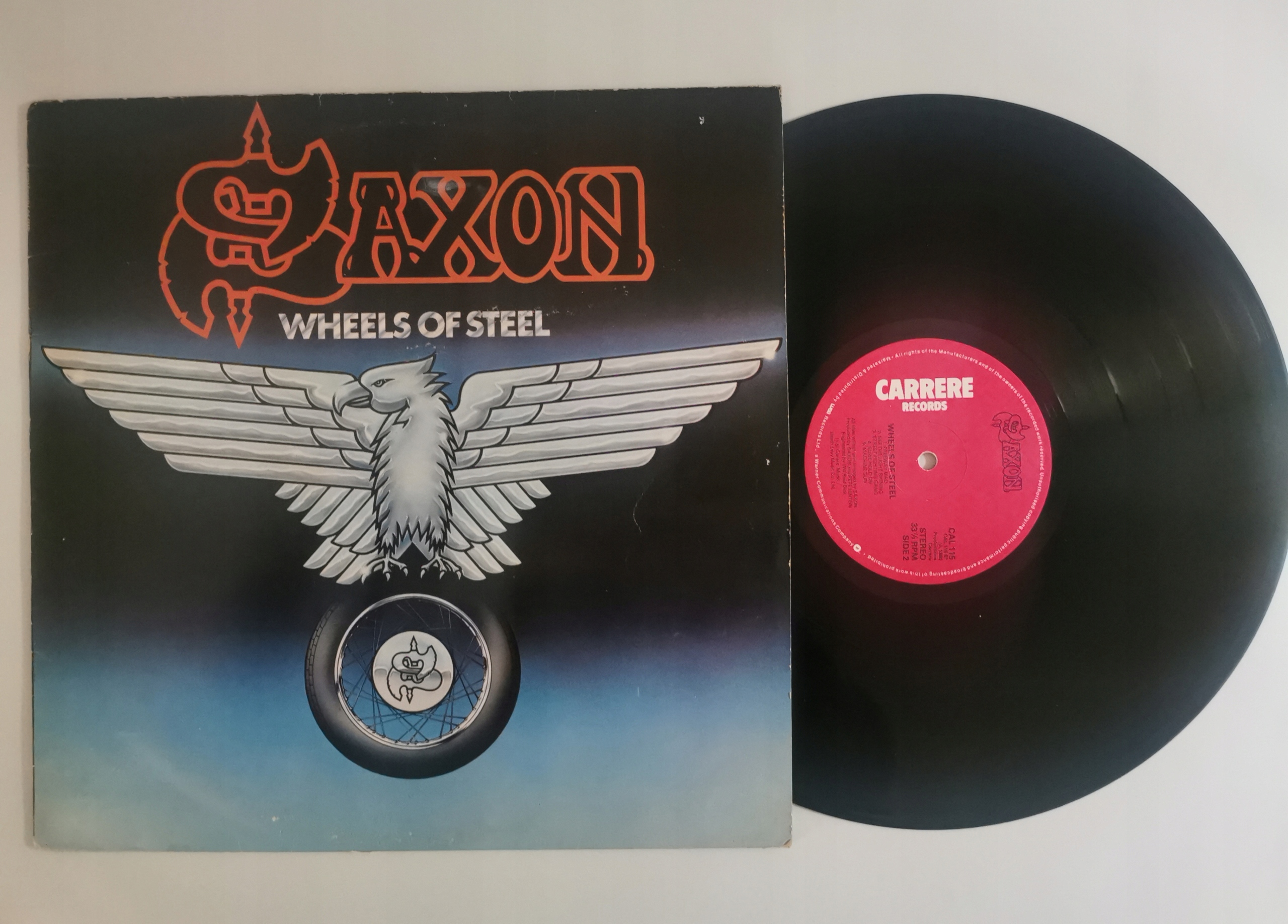 SAXON - WHEELS OF STEEL UK 1PRESS EX 17455074069 - Sklepy, Opinie, Ceny ...