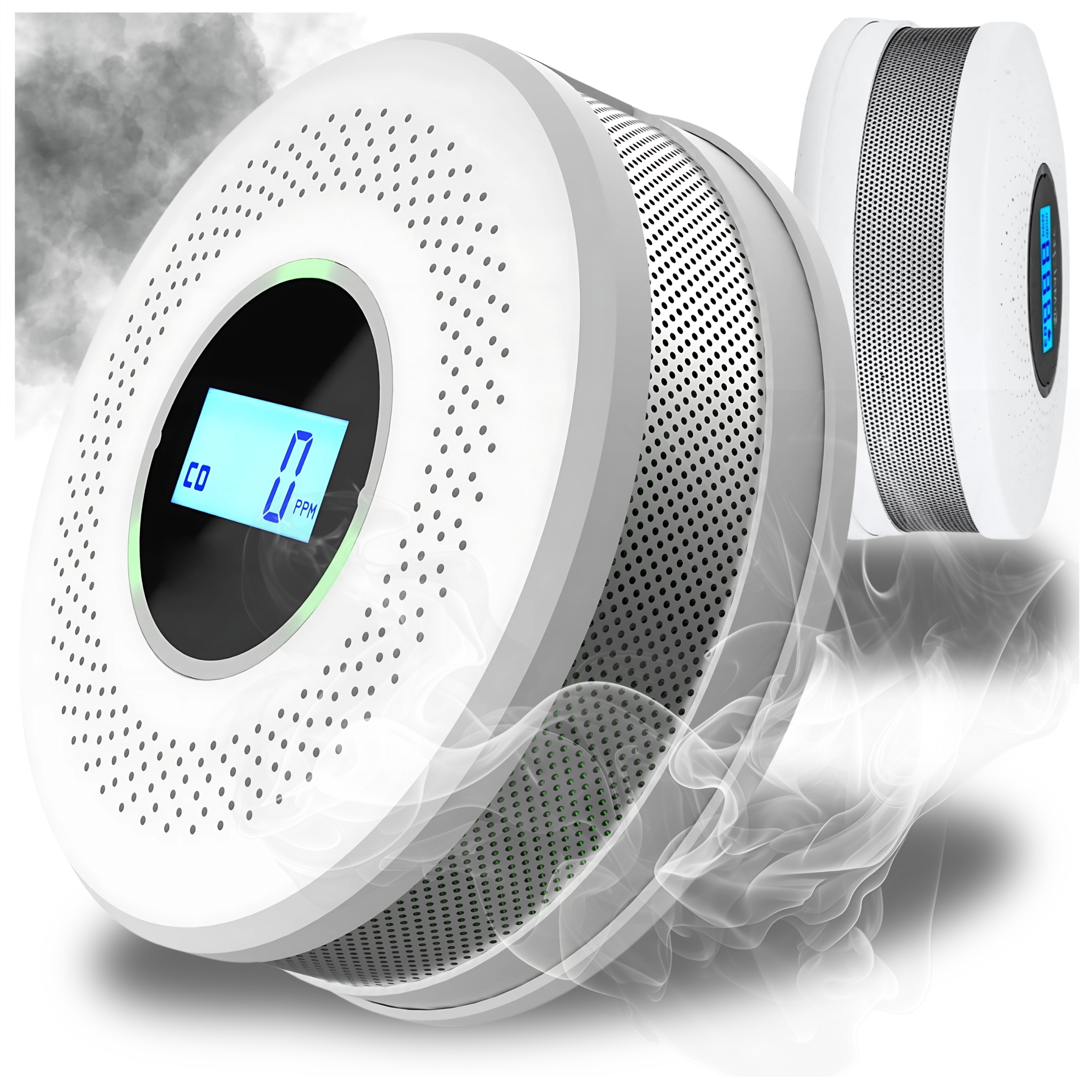 CARBON MONOXIDE DETECTOR CO GAS WIRELESS LCD LOUD (CERTYFIKOWANY ...