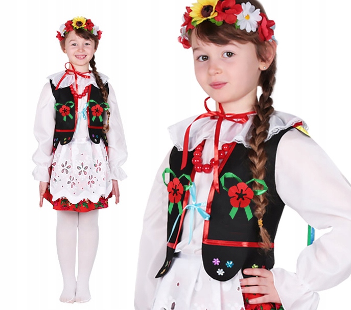 Kaszubski Strój Ludowy - Kostiumy, przebrania dla dzieci - Allegro.pl