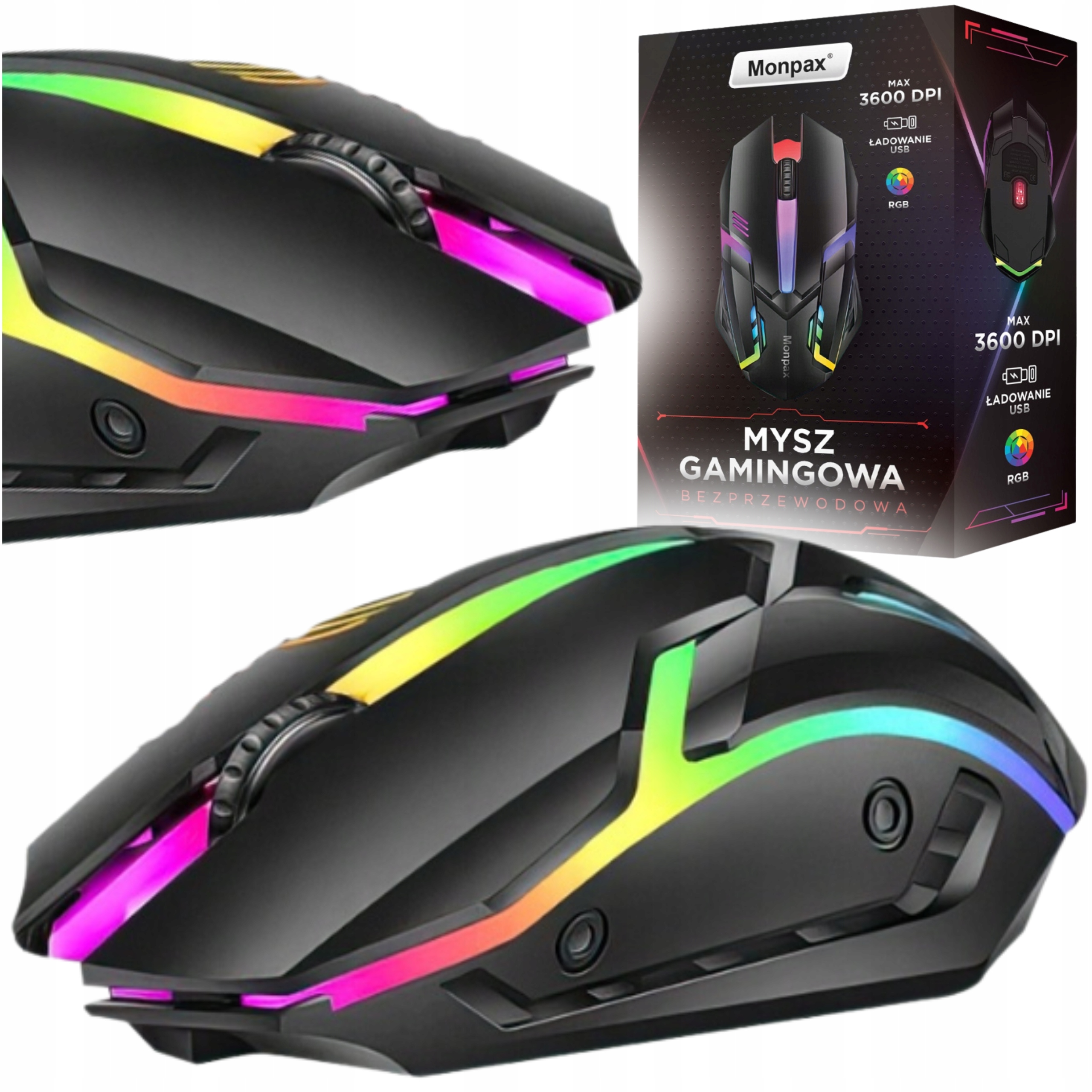 Herní Bezdrátová Myš - Nízká cena na Allegro