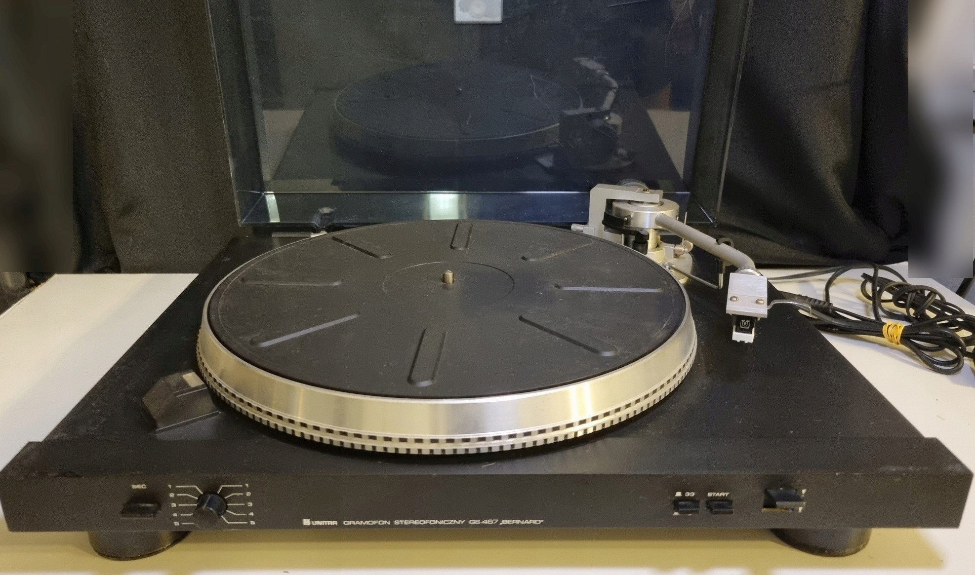 UNITRA Gramofon stereofoniczny GS-467 "BERNARD" KOMPLETNY SPRAWNY ...