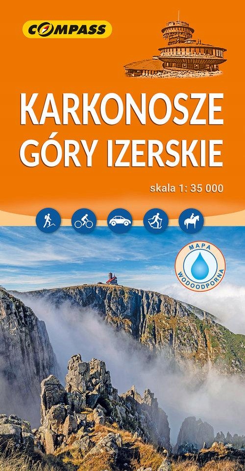KARKONOSZE, GÓRY IZERSKIE - MAPA LAMINOWANA... - 15,50 zł - Allegro.pl ...