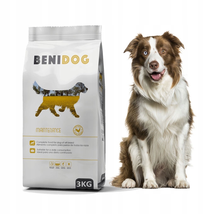 Sucha karma BENI DOG MAINTENANCE psy dorosłe 3KG (8436036369422) • Cena ...
