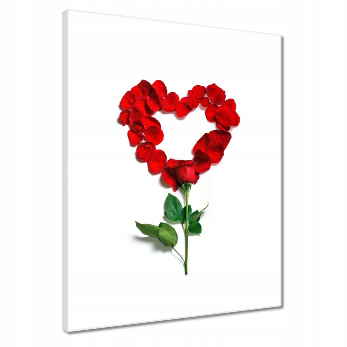 Obrazy 40x50 Różane Serce Dowód Miłość • Cena, Opinie - Allegro