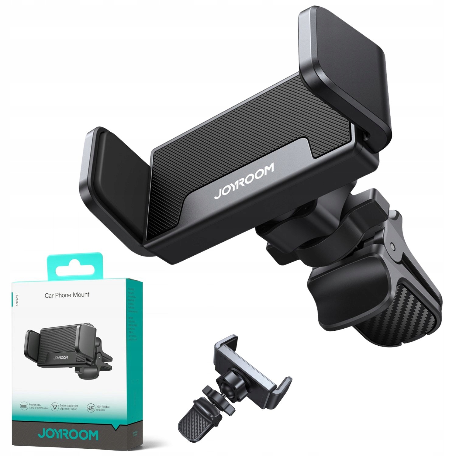 UCHWYT NA TELEFON SAMOCHODOWY NA KRATKĘ NAWIEWU WENTYLACYJNĄ MAŁY ...