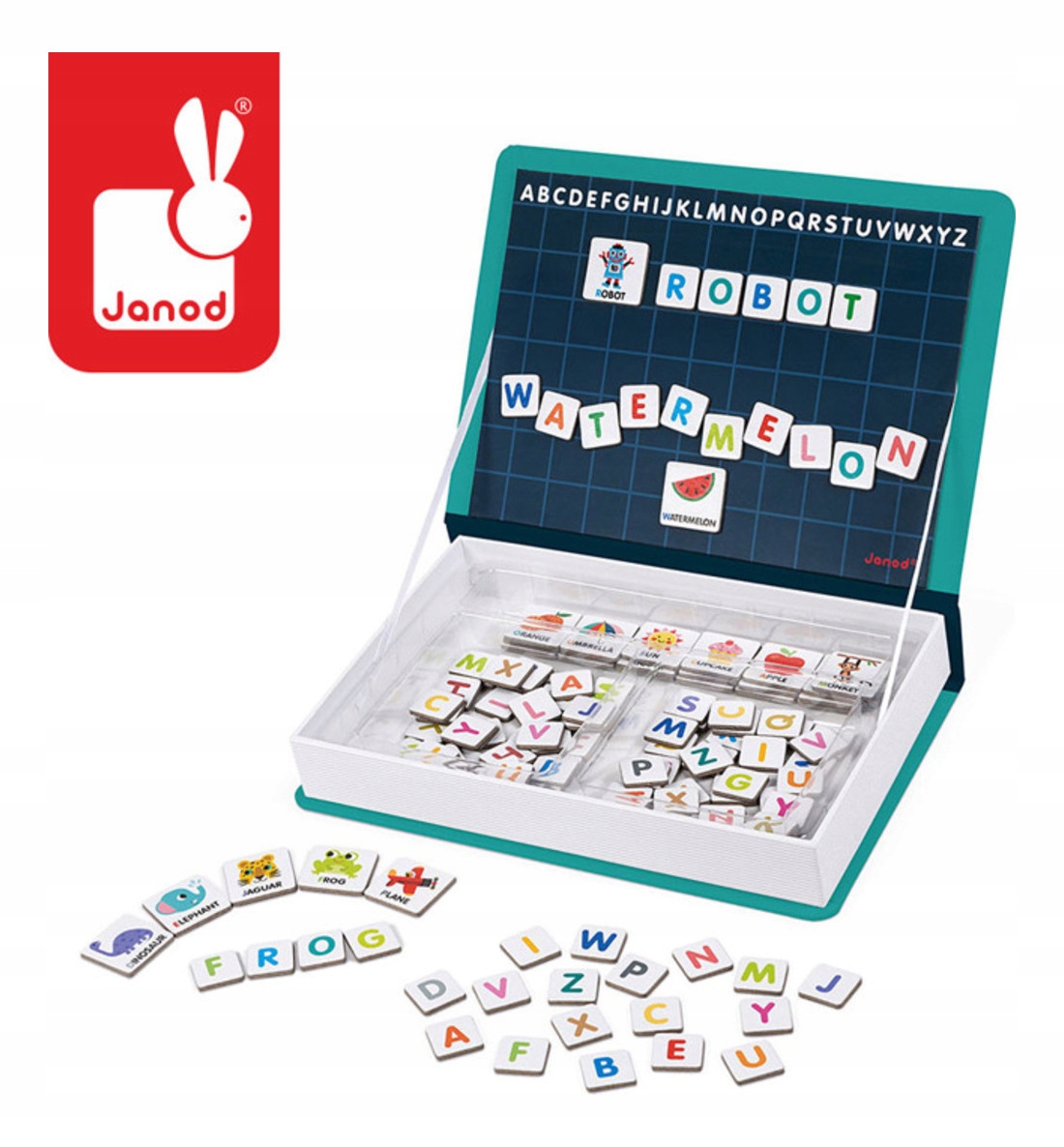 Magnetická skládačka Abeceda Magnetibook Janod 3+ - Allegro