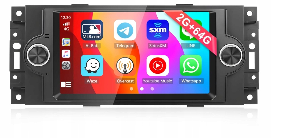 2G+64G Autorádio Android s CarPlay pre Jeep Compass Chrysler 300C PT ...