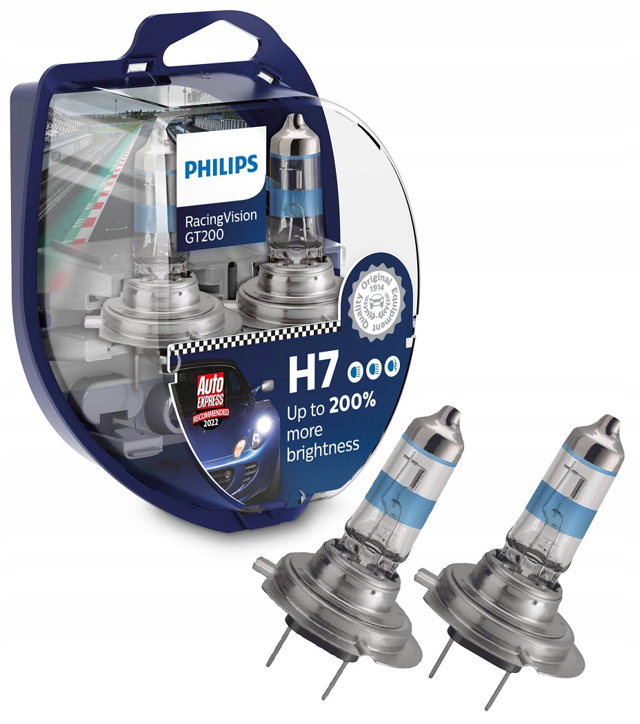 PHILIPS - RACING VISION GT200 - ŻARÓWKI H7 12V 55W - DUOBOX 8719018005779 za 136.87PLN z Olsztyn ...