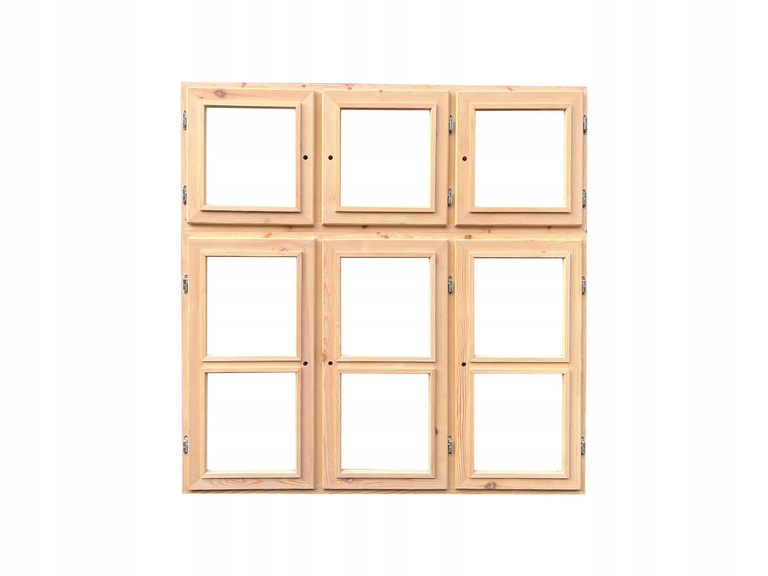 OKNO DREWNIANE DZIELONE OTWIERANE 140x140 cm (5907121280173) • Cena ...