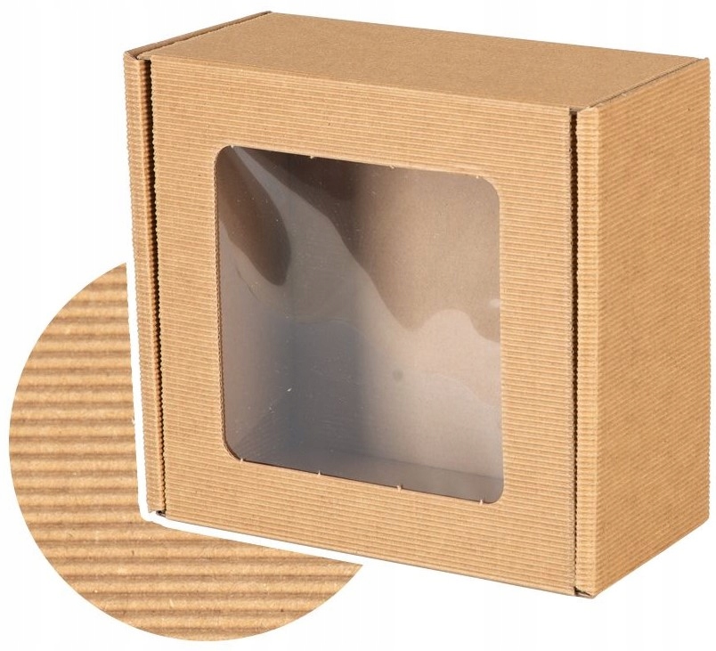 Karton z Okienkiem Karbowane - Niska cena na Allegro