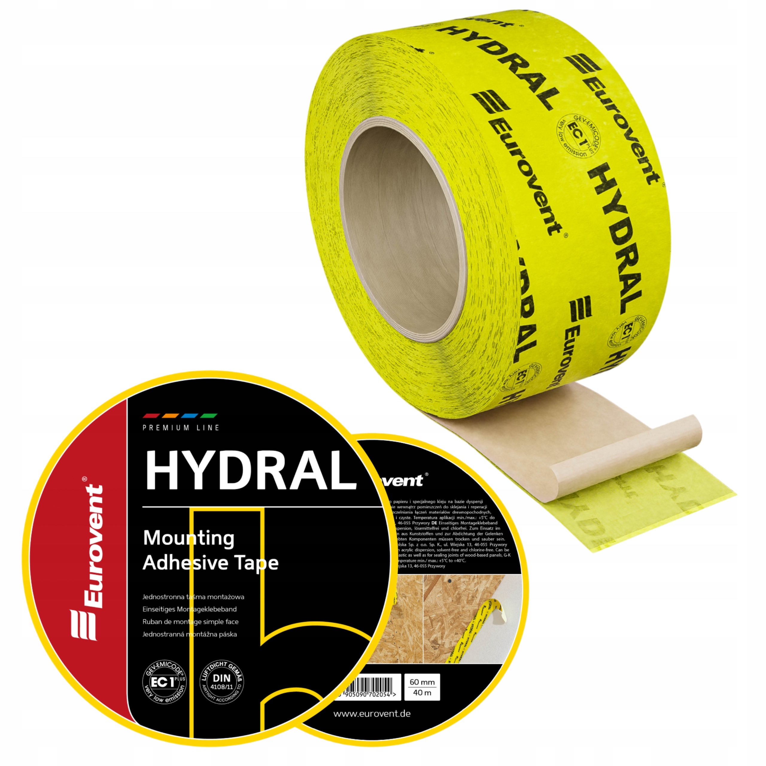 Taśma montażowa łączenie membran folii plyt OSB GK HYDRAL 60mmx40m ...