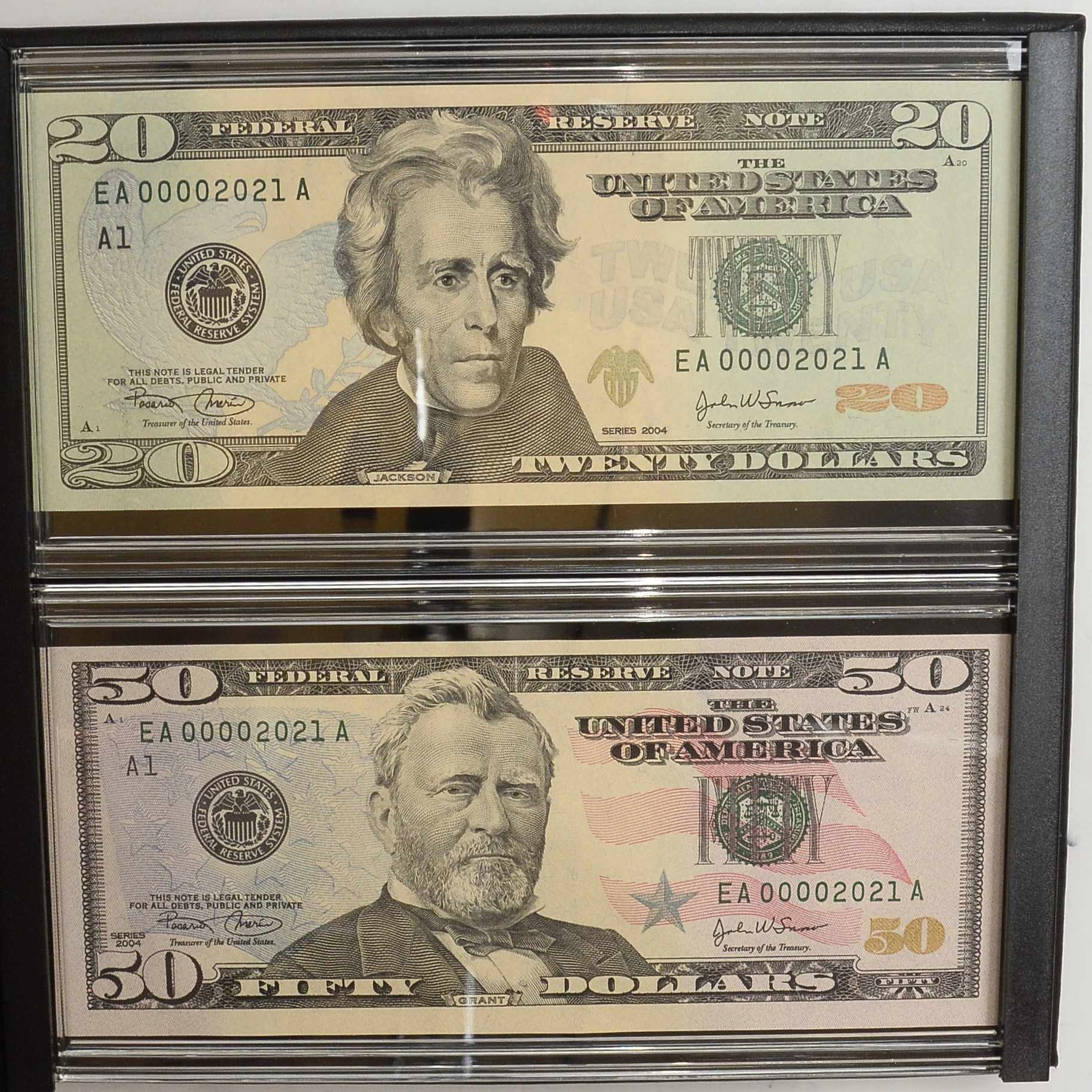 1.hw.Zest., USA, Banknoty szt.2 matching set, St.1 • Cena, Opinie ...