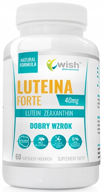 Suplement diety Wish Pharmaceutical Luteina Forte Max luteina kapsułki ...