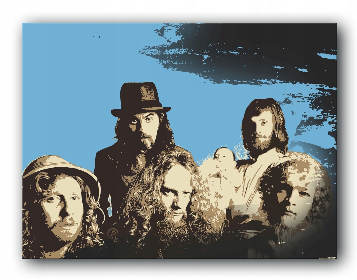 Plakat Jethro Tull na płótnie klasyka muzyki plakat prezent urodziny ...