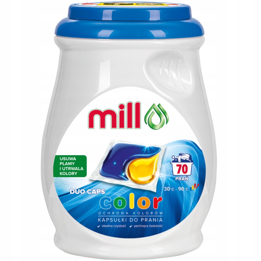 Mill Color Duo Caps Kapsułki Do Prania 70 Prań Ochrona Kolorów Tkanin ...