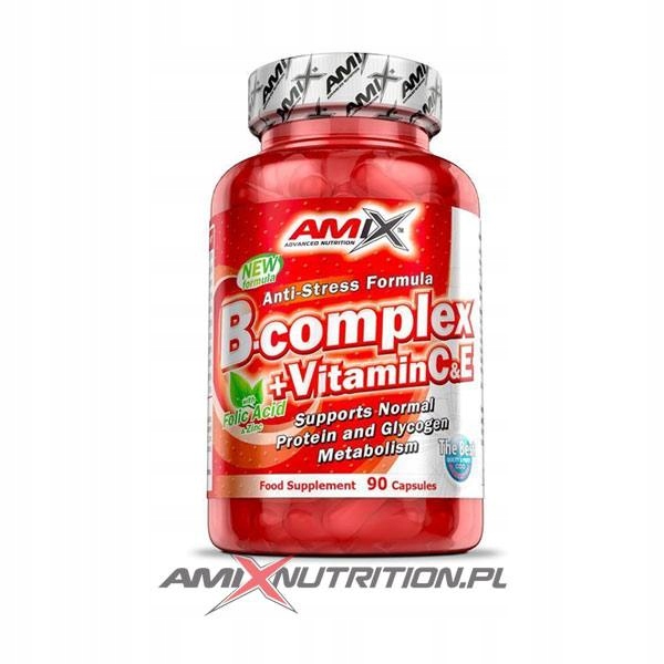 Suplement diety Amix B-Complex Vitamin C & E kapsułki 90 szt ...