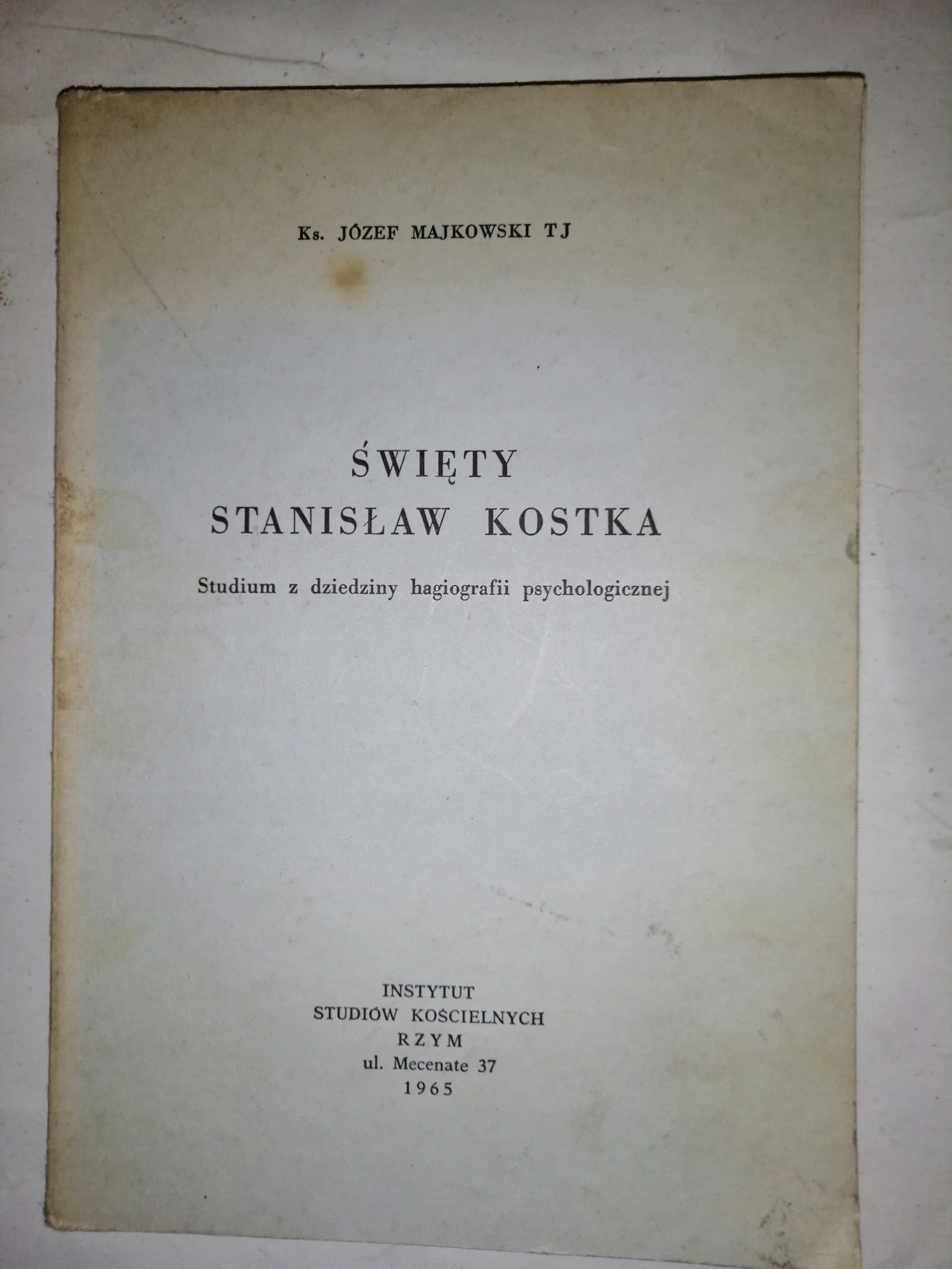 Święty stanisław kostka J. Majkowski • Cena, Opinie - Allegro