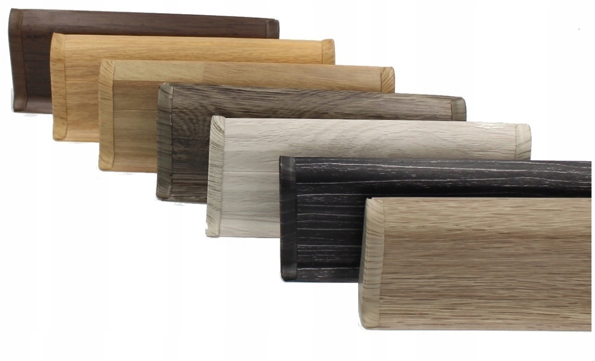 LISTWA PRZYPODŁOGOWA PODŁOGOWE Z GUMKĄ 6cm x 2,5m LISTWY 60mmx250cm ...