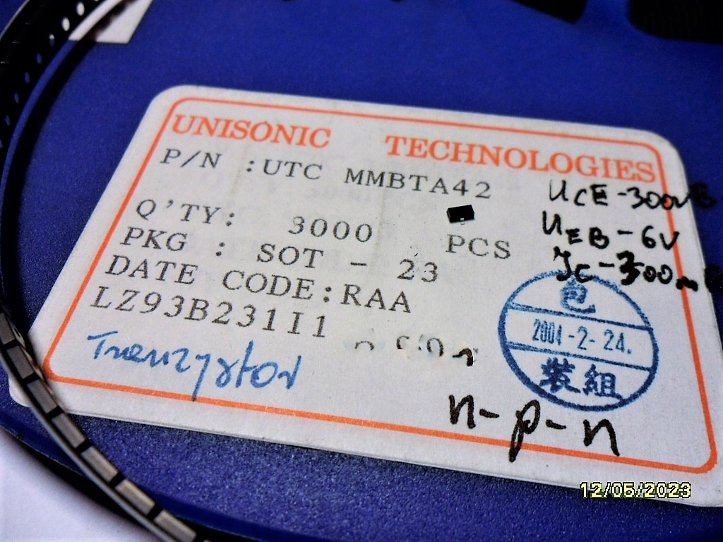 Tranzystor MMBTA42 NPN; 300V; 0,5A; SOT23 - 100szt - Sklep, Opinie ...