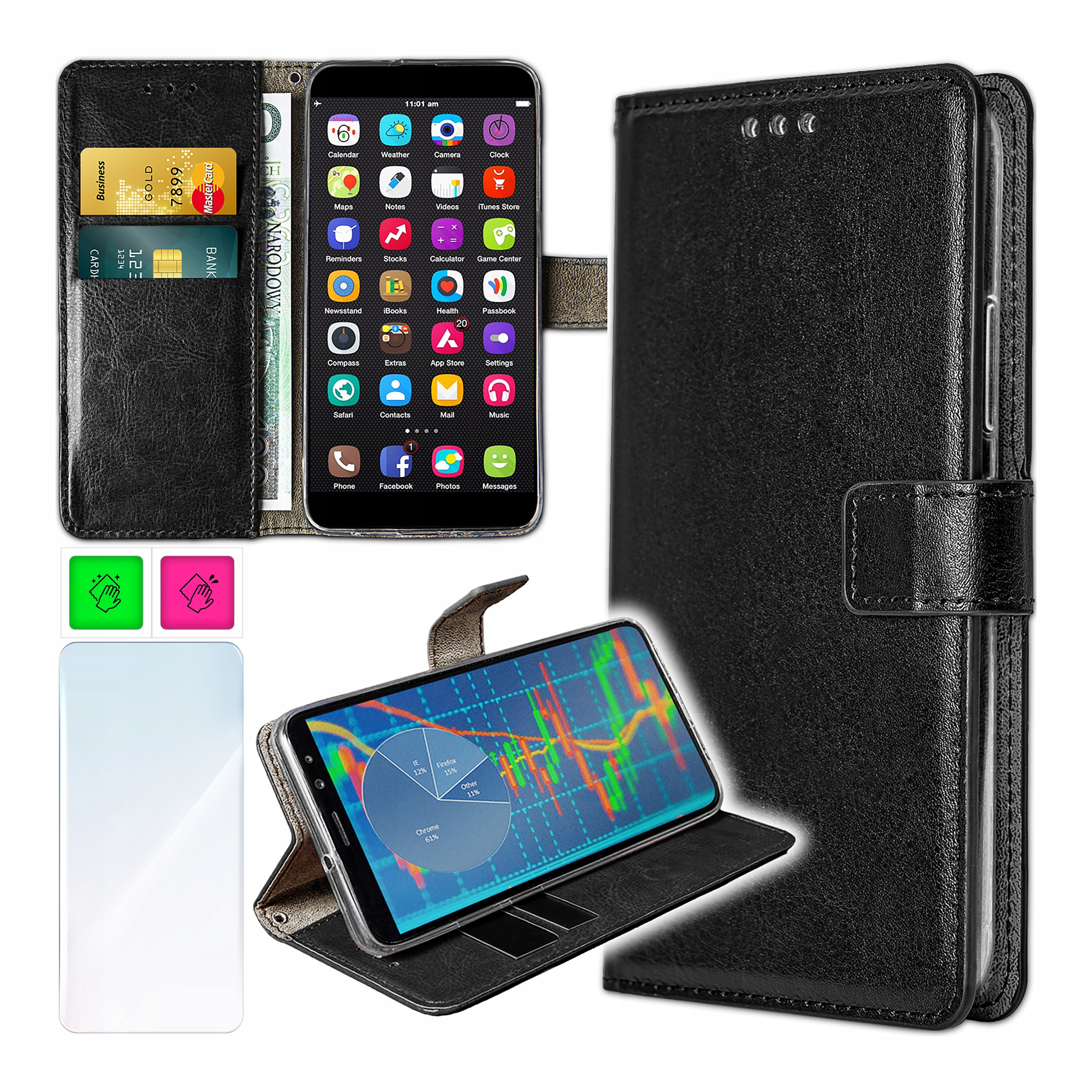 Etui z klapką FONNEO do Honor 400 Smart 5G, X7d wielokolorowy - Sklep ...