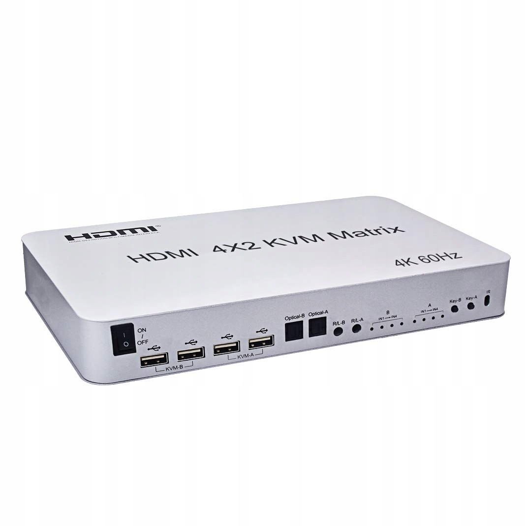 HDMI Matrix KVM Switch Splitter 4 wejście 2wyjście • Cena, Opinie - Allegro
