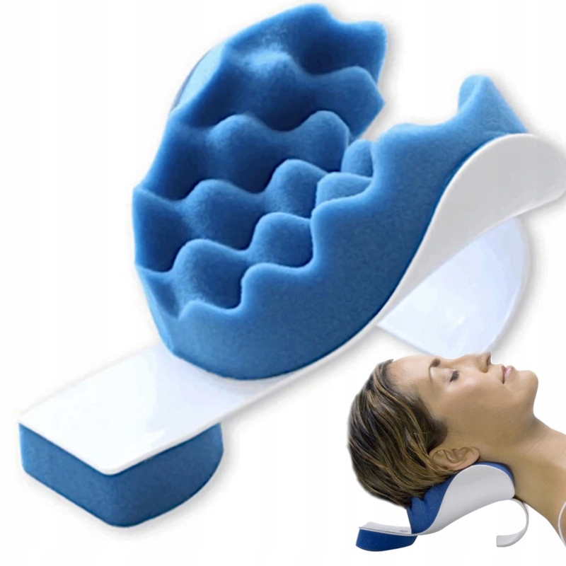 PODUSZKA ORTOPEDYCZNA POD SZYJĘ KARK GŁOWĘ PIANKA DO SZYI NA BÓL DLA ...