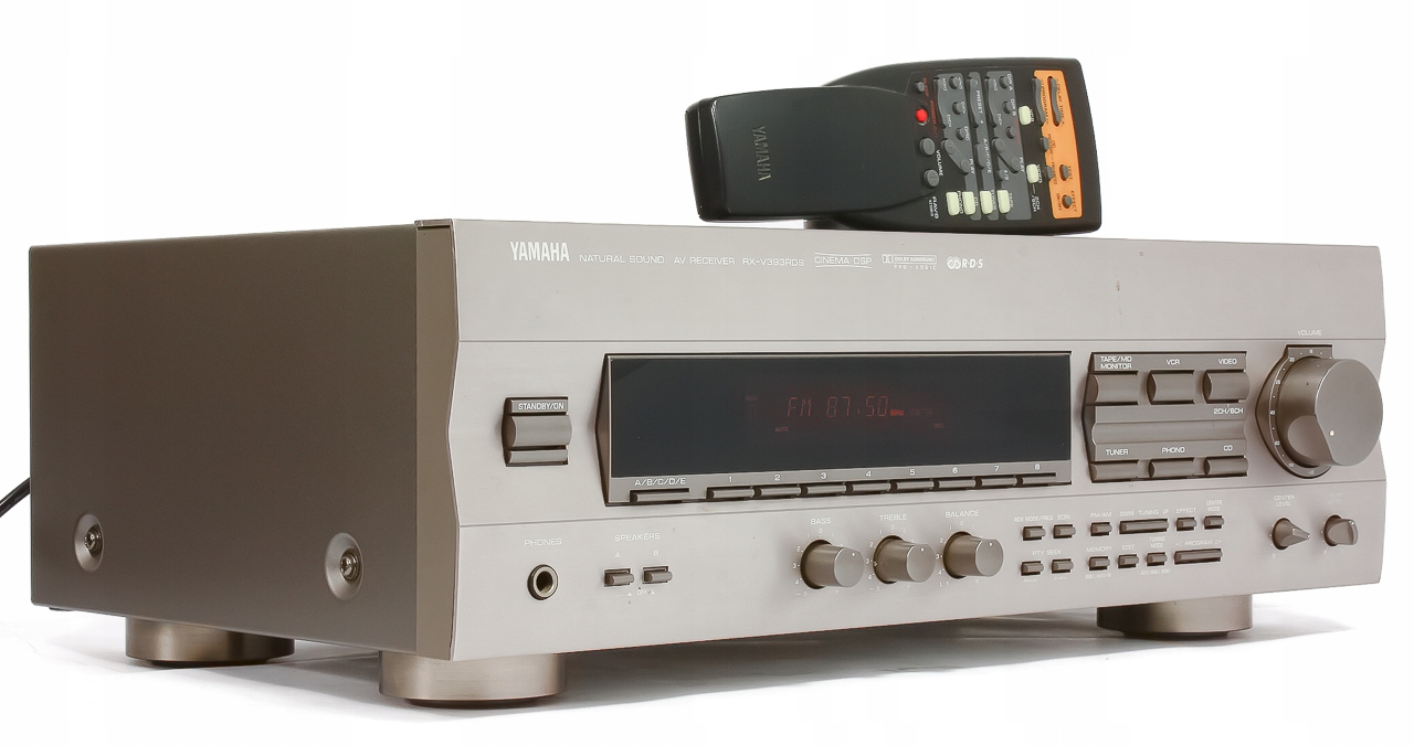 YAMAHA RX-V393RDS KINO DOLBY PRO LOGIC RDS PILOT - Sklep, Opinie, Cena ...