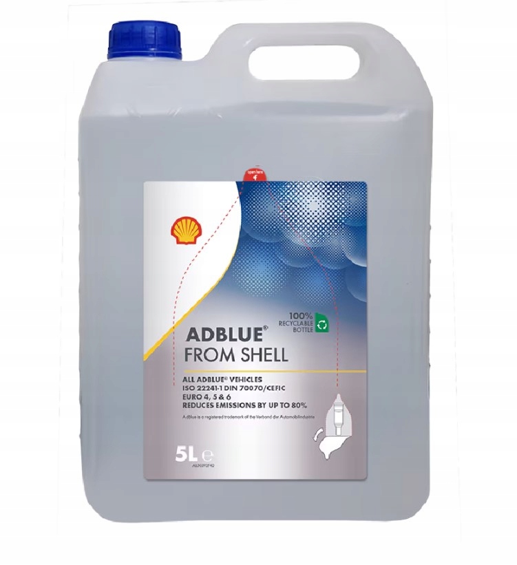 SHELL ADBLUE PŁYN KATALITYCZNY + LEJEK 5 L 5901060123928 za 29.99PLN z ...