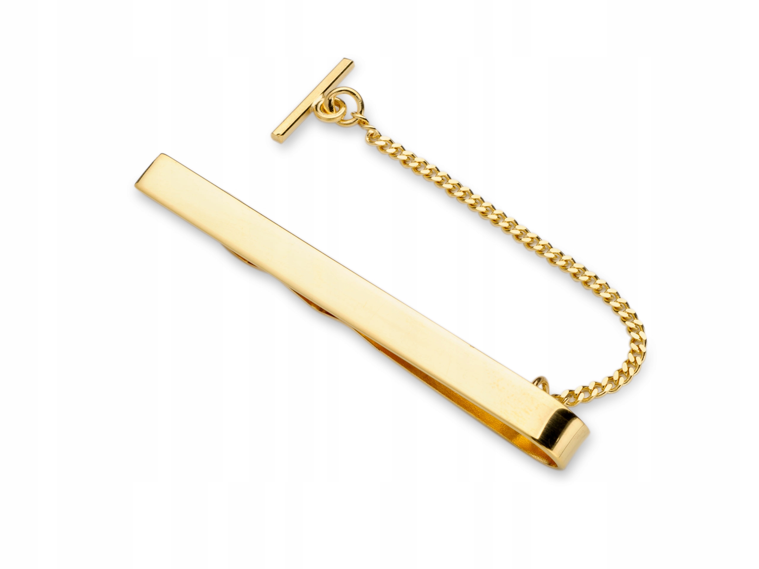 ZŁOTA SPINKA DO KRAWATA ZE SREBRA 925 ZŁOCONA BIZNESOWA ELEGANCKA ...