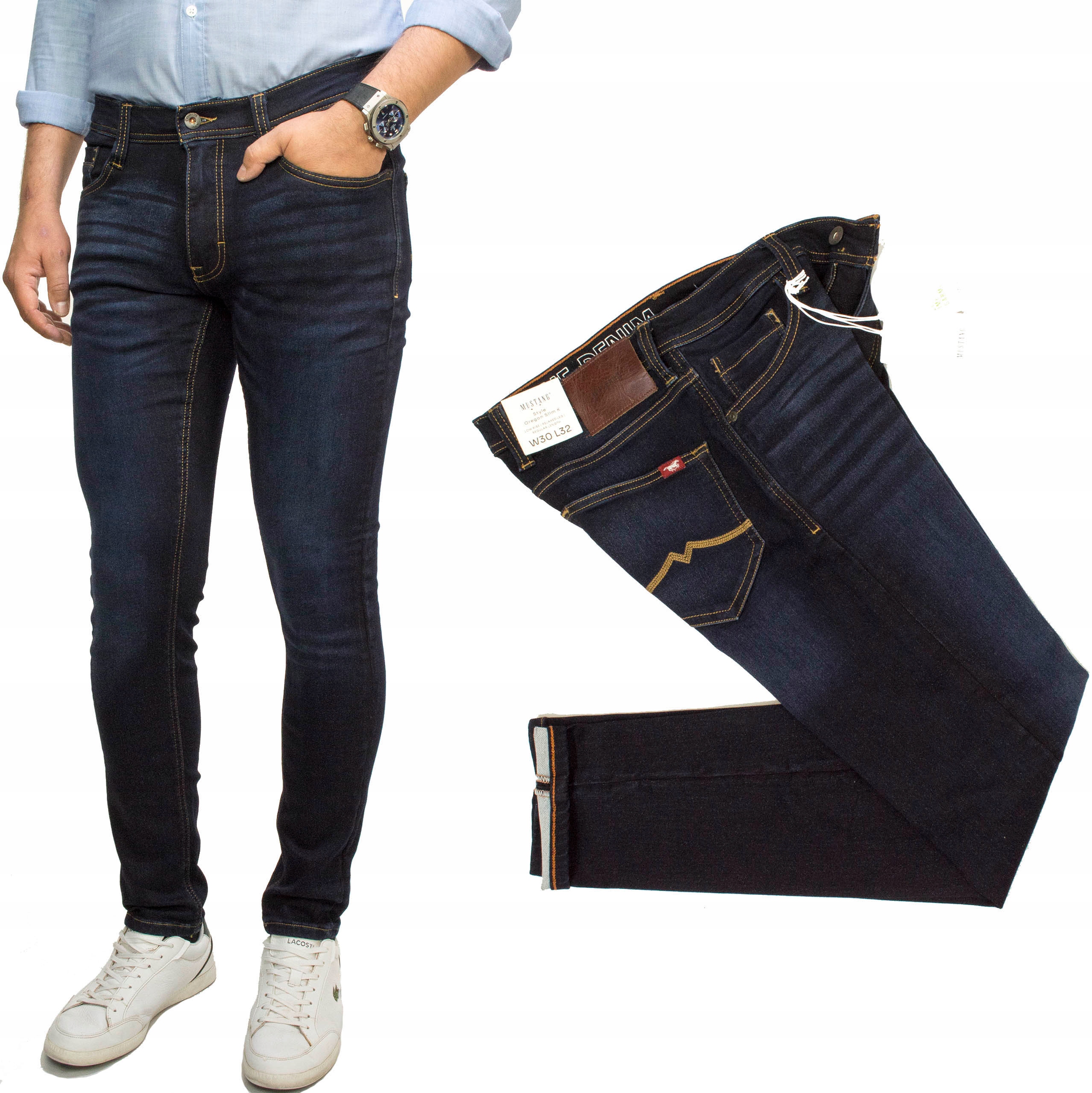 Mustang Oregon K Pacific 942 męskie spodnie jeansy slim fit W34 L34 ...