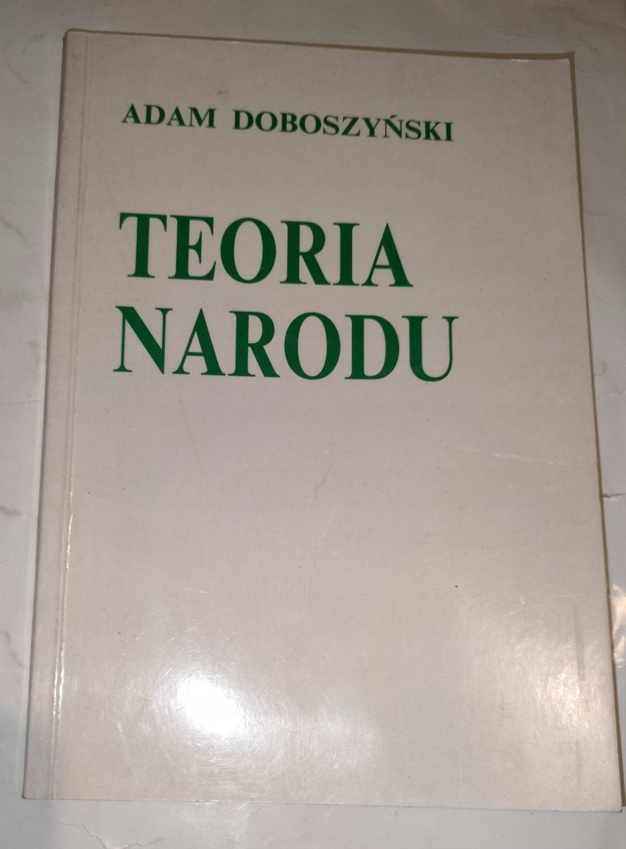 Teoria narodu Adam Doboszyński • Cena, Opinie - Allegro