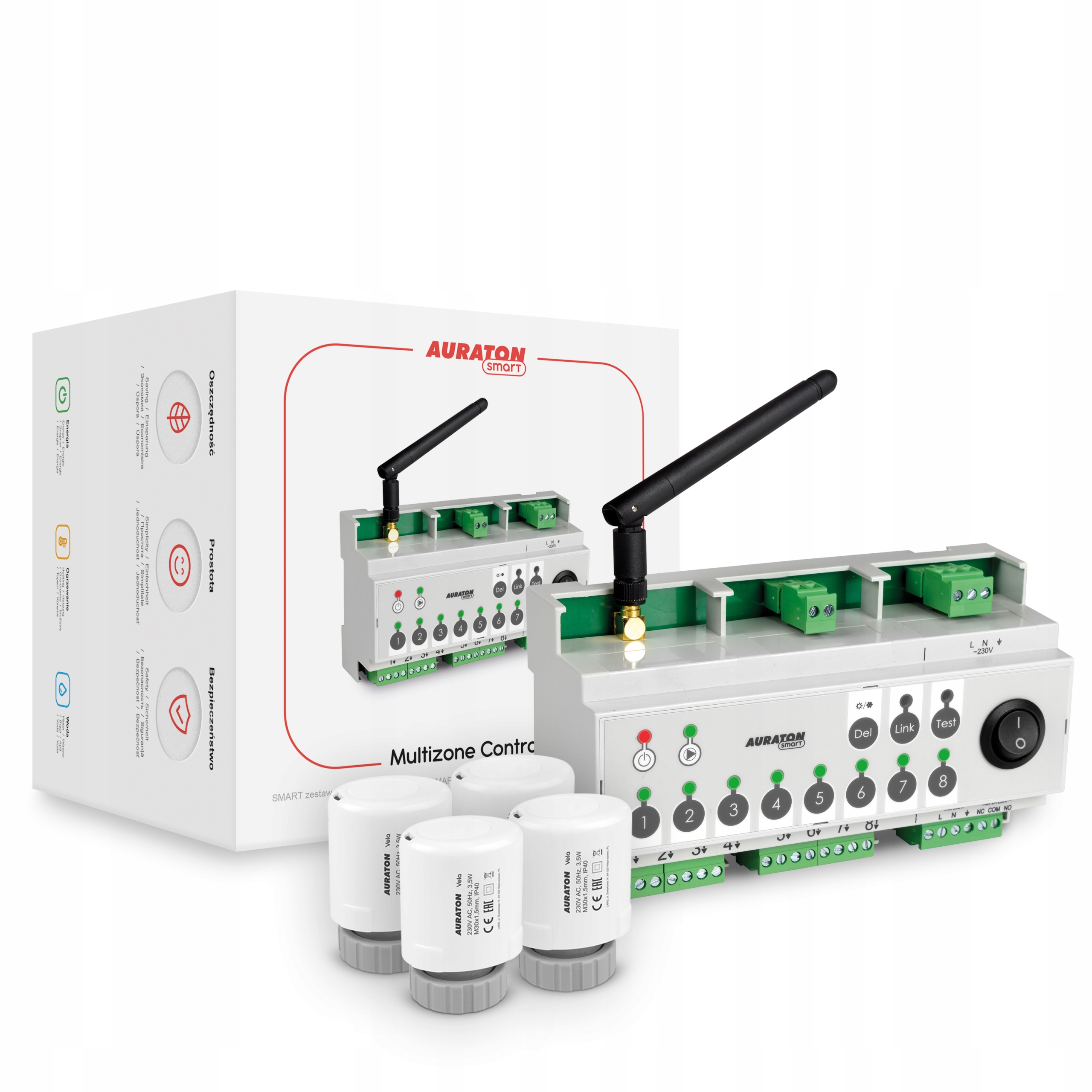Zestaw do ogrzewania podłogowego – AURATON SMART Multizone Controller ...