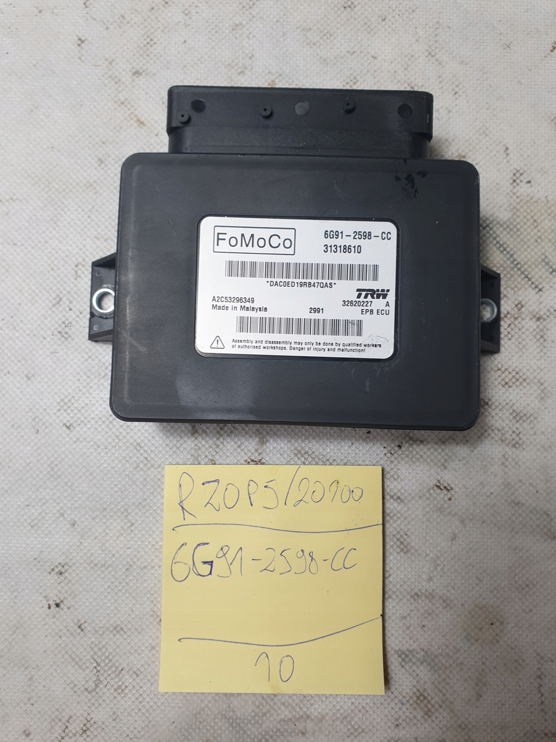 VOLVO MODUŁ HAMULCA RĘCZNEGO XC60 I 31318610 029/771 za 70 zł z RADOM ...