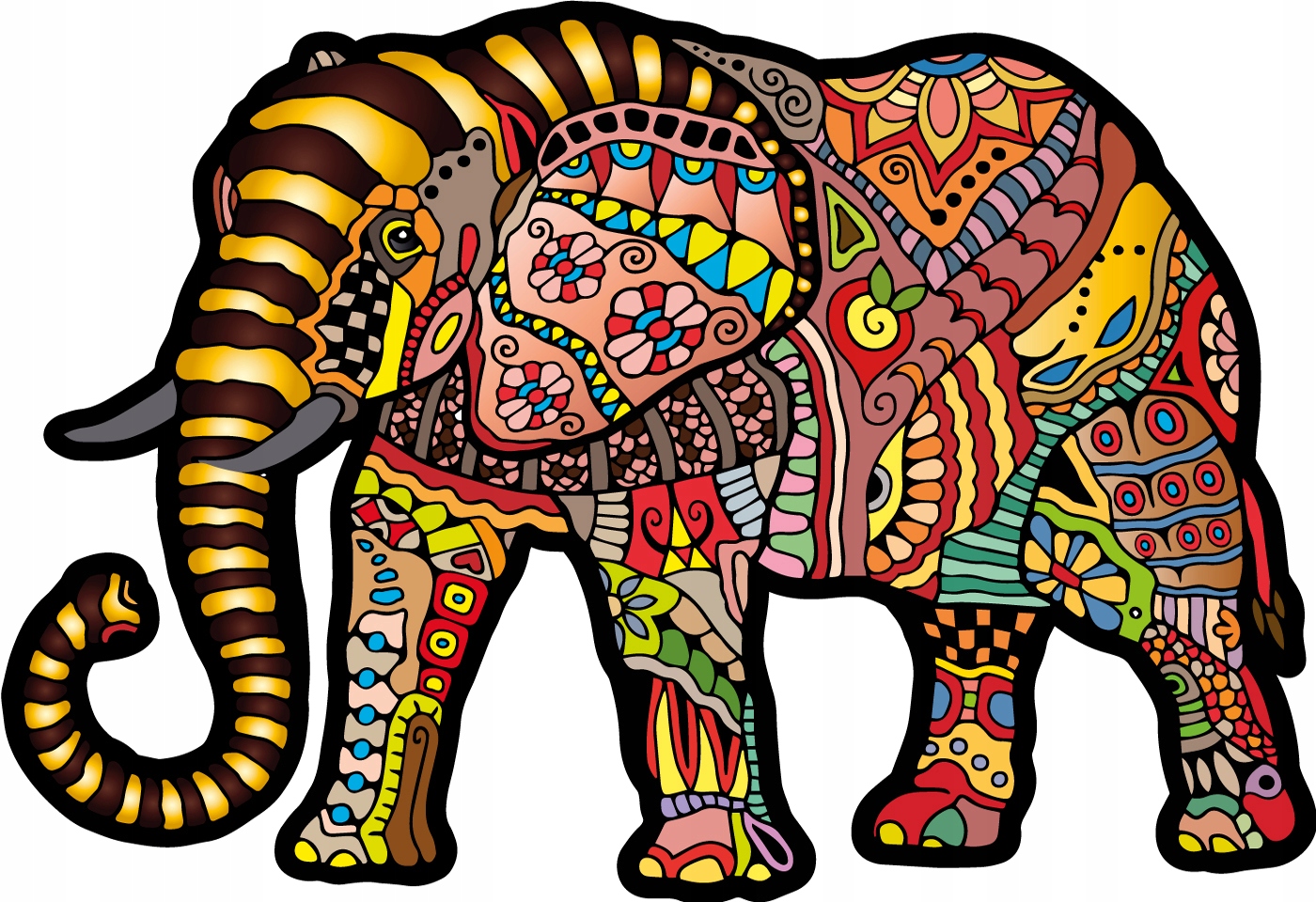 Magický slon Drevené puzzle WOODENCITY - Allegro