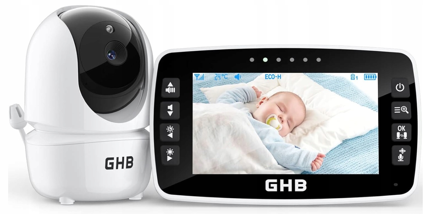 4,3 hüvelykes GHB Baby Monitor SM43A bébiőr, (4038653146833) • Ár ...