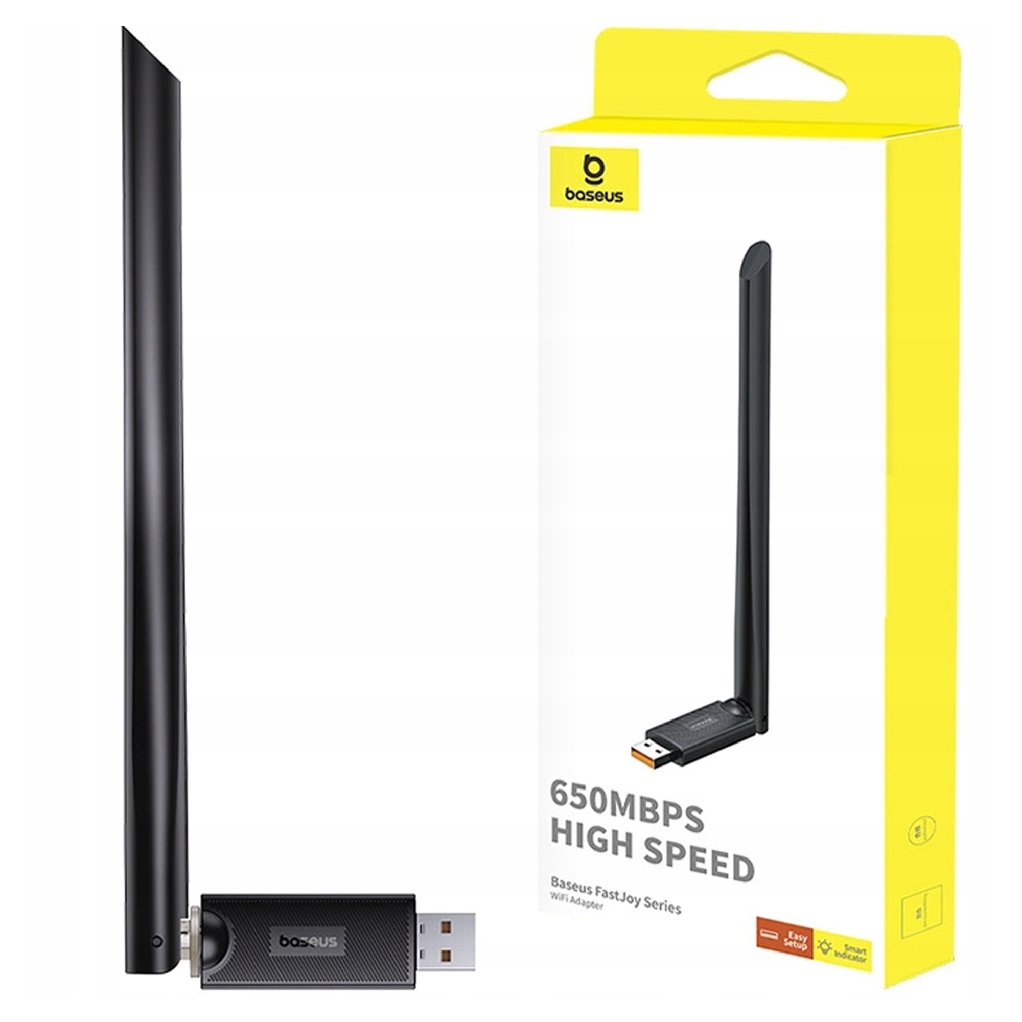BASEUS ADAPTER KARTA SIECIOWA WIFI USB DO LAPTOPA ZEWNĘTRZNA 2.4GHz 150Mbps - Sklep, Opinie ...
