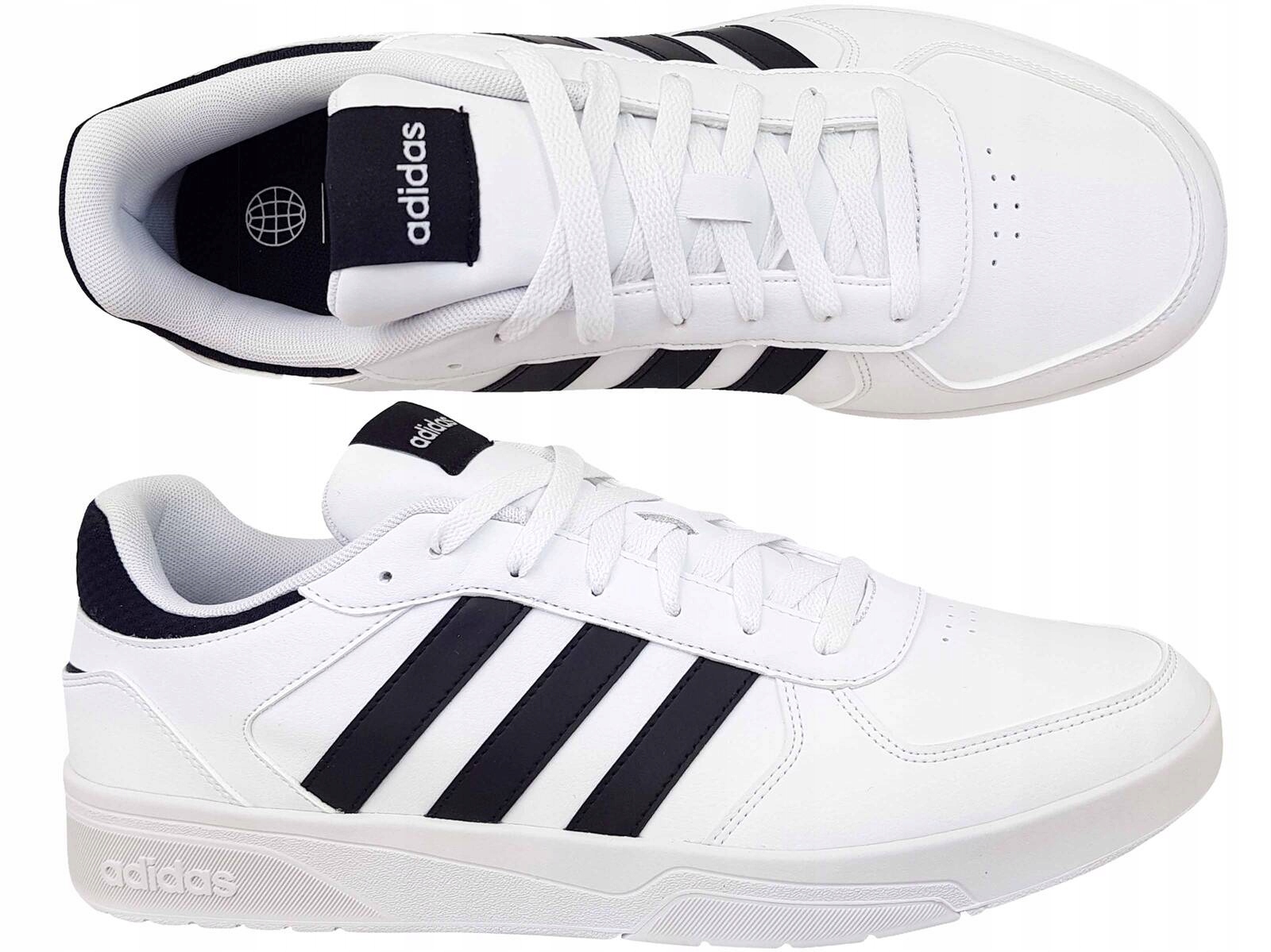 ADIDAS COURTBEAT ID9658 BUTY MĘSKIE TRAMPKI TENISÓWKI BIAŁE ...