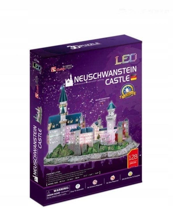 Puzzle 3D Led CubicFun Neuschwanstein (6944588205102) • Cena, Opinie ...