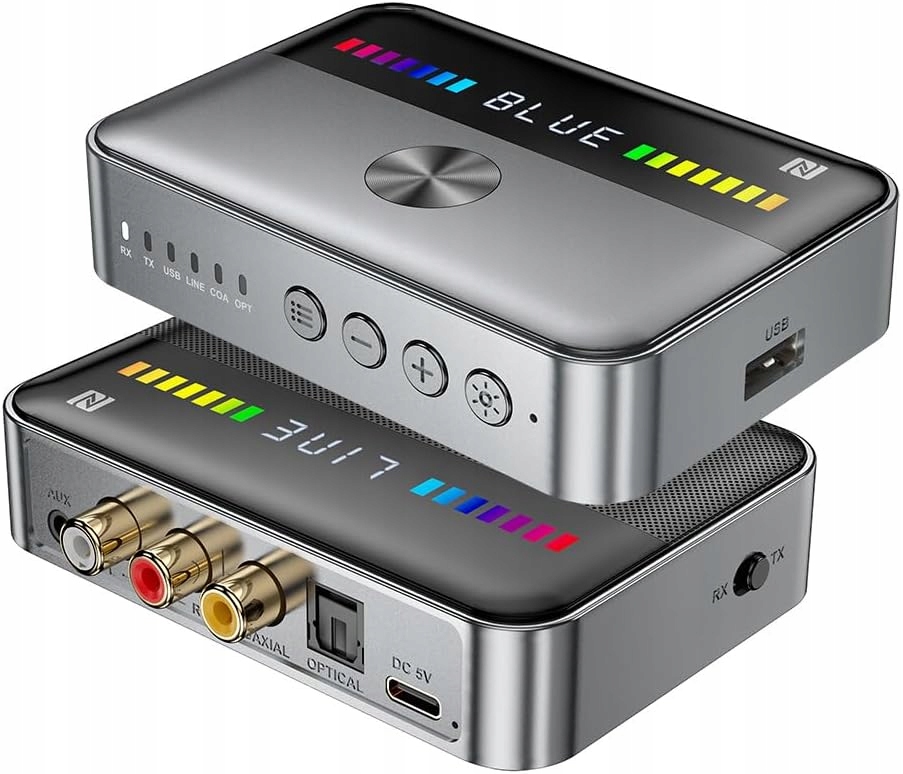 NFC ADAPTER BLUETOOTH DO WIEŻY WZMACNIAC HIFI AUX CHINCH JACK ODBIORNIK ...