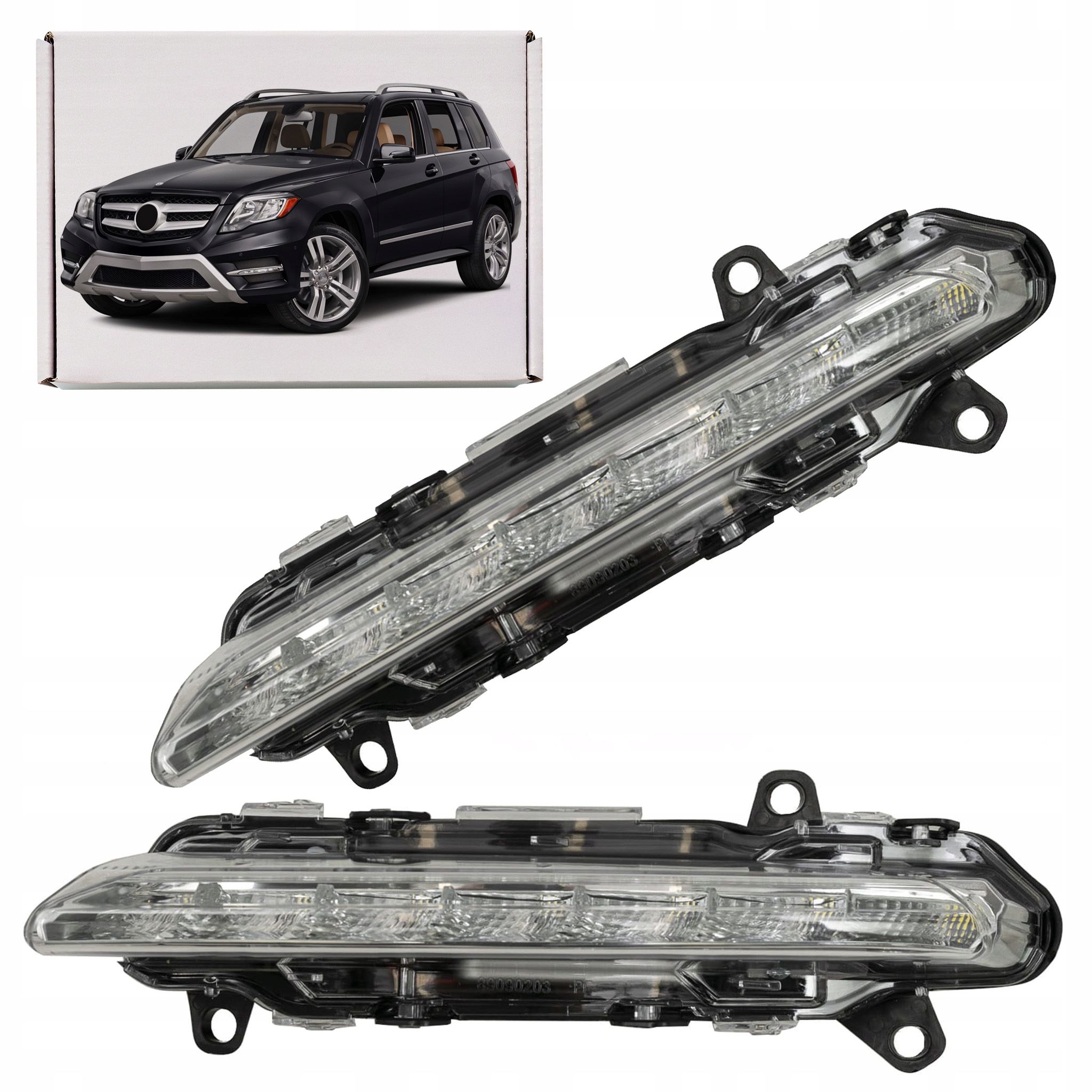 ! Mercedes Glk 204 w Światła do jazdy dziennej DRL - Allegro.pl