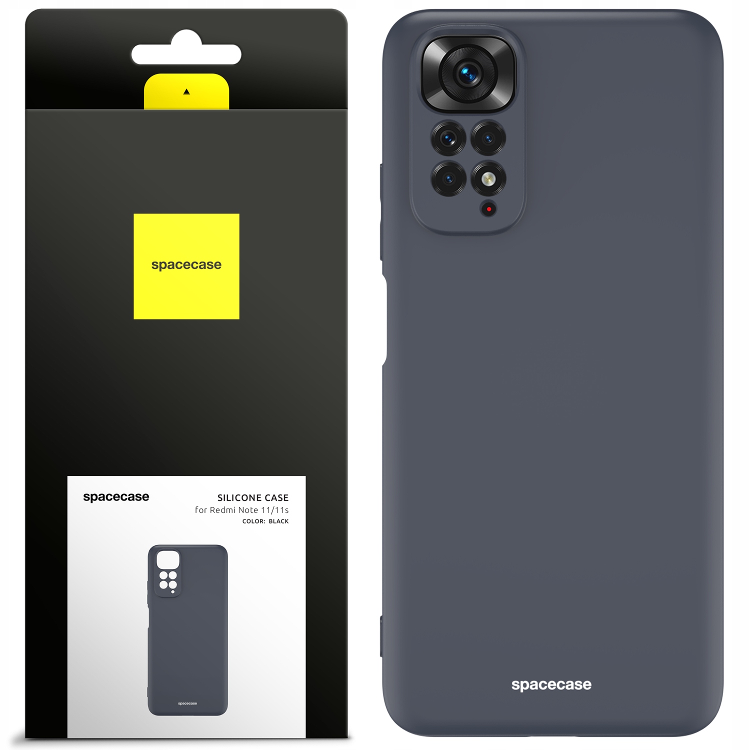 Plecki Spacecase do Xiaomi Redmi Note 11, Redmi Note 11S czarny - Sklep ...