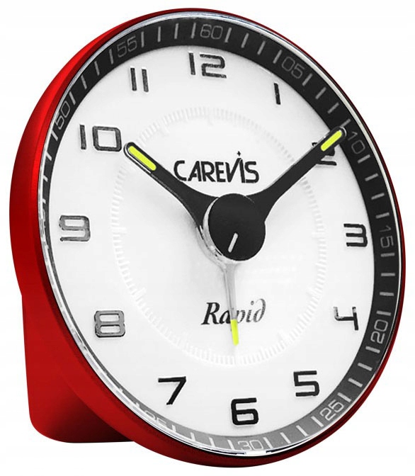 Zegar budzik CAREVIS czerwony 11cm (5902533639021) • Cena, Opinie ...